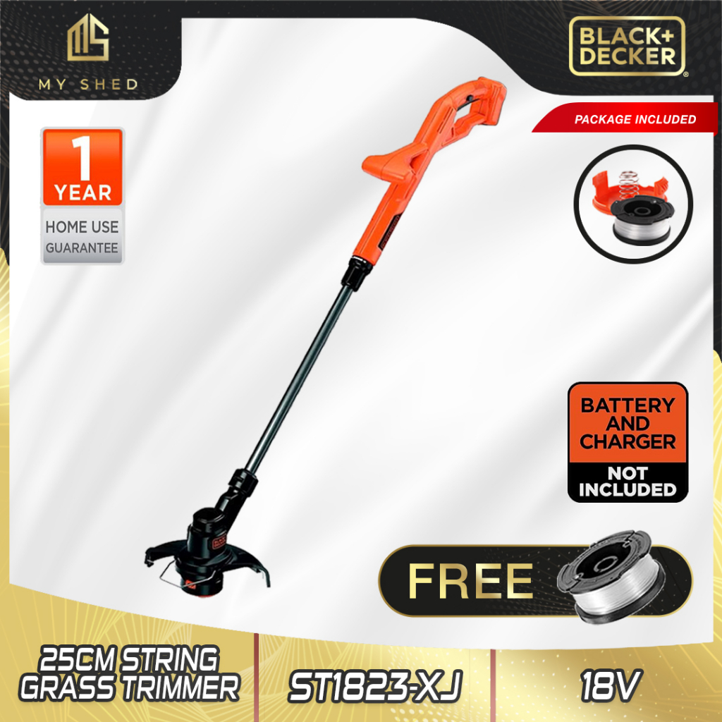 BLACK+DECKER ST1823-XJ 18V Cordless 25 cm Grass String Trimmer (Bare ...