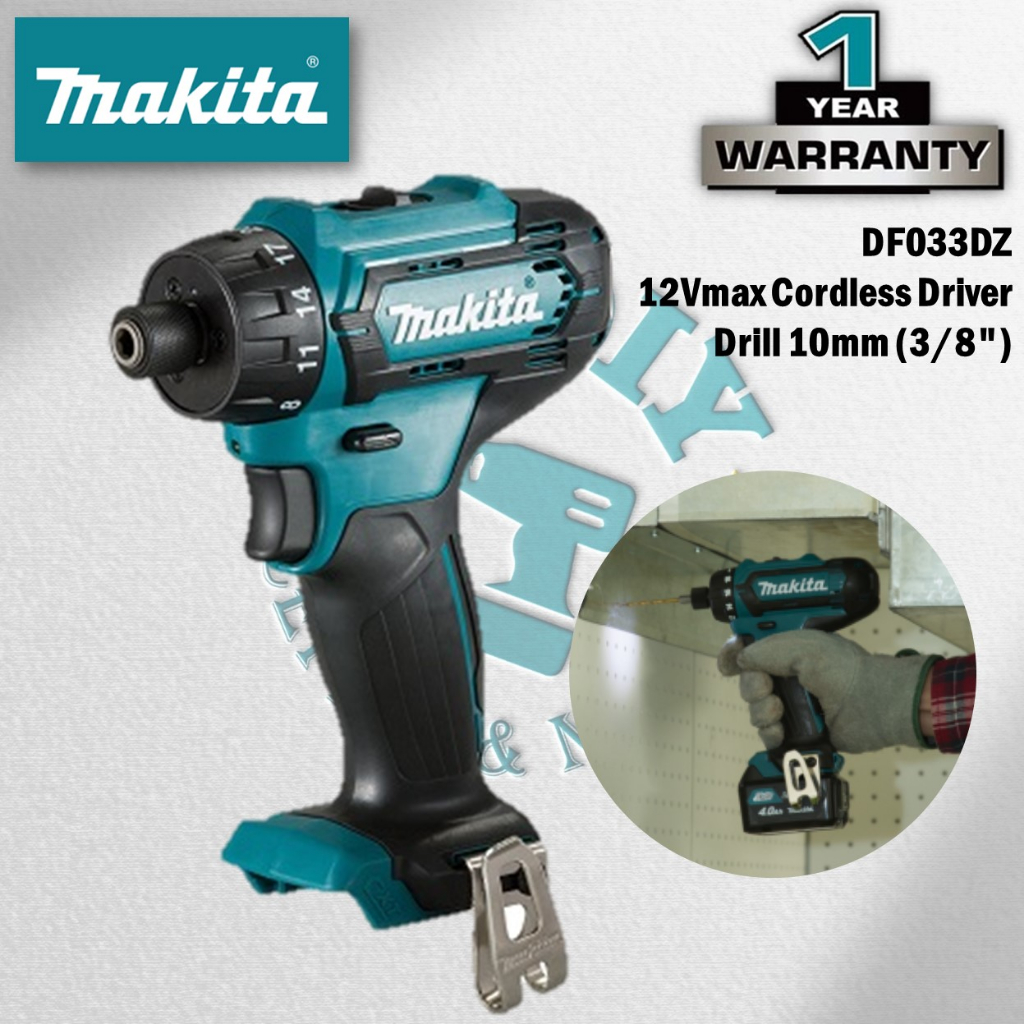 MAKITA DF033DZ / DF033DWAE / DF033DSME 12Vmax Cordless Driver Drill ...