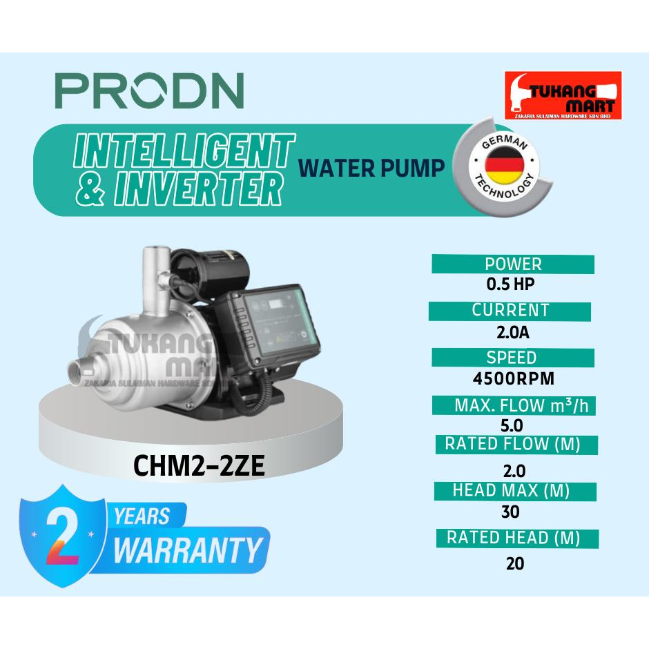 CHM2-2ZE PRODN INTELELIGENT INVERTER SELF-PRIMING MULTI-STAGE PUMP ...