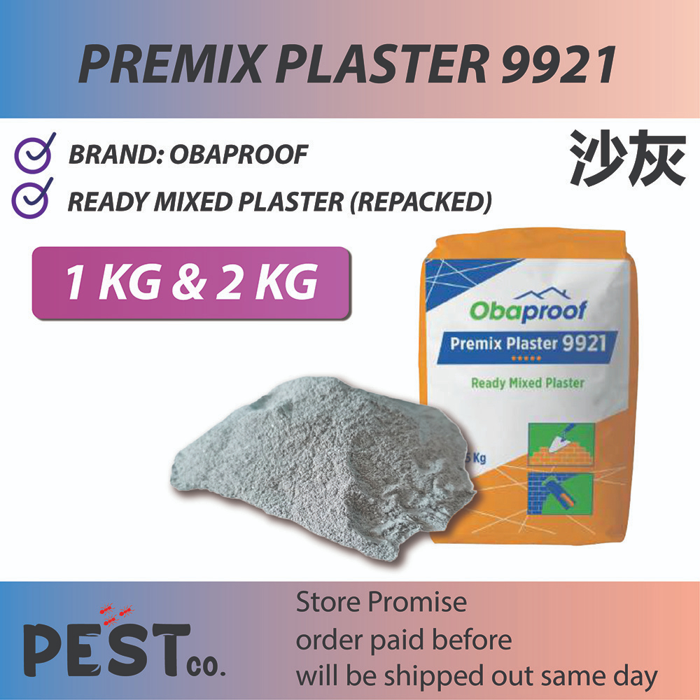 [Repacked] Premix Plaster 9921 Ready Mix Sand Cement 1kg & 2kg Simen ...