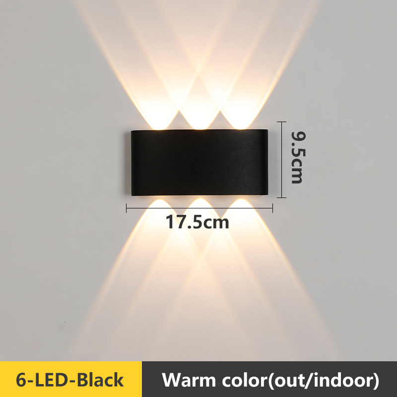 Aluminum LED Wall Lamp Lampu Dinding Lampu Effect Effect Light ...