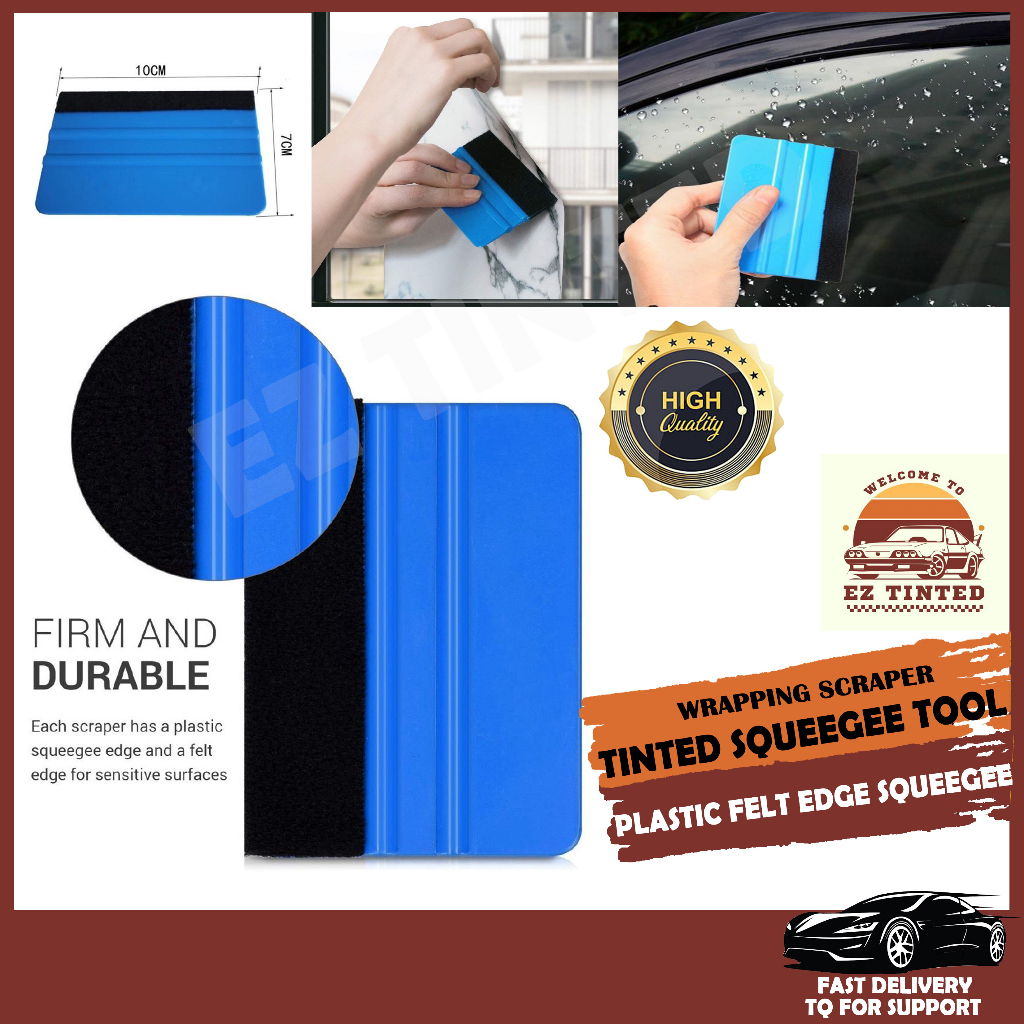 Car Tint Film Vinyl Squeegee Decal Wrap Tool Soft Scraper Alat Pasang ...