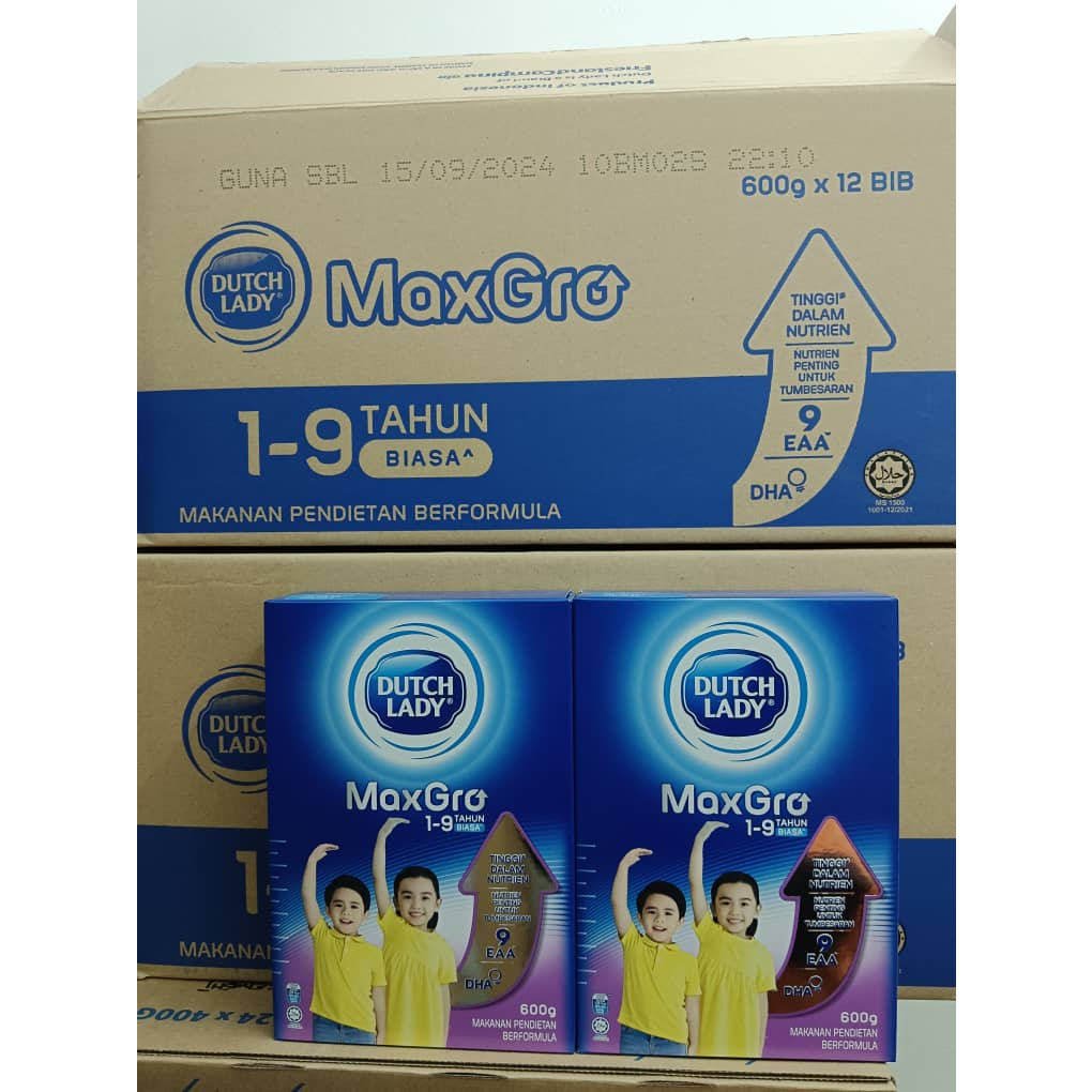 Dutch Lady MaxGro 1-9 years ( 6 box X 600gm) exp 15 JAN 2026 | Shopee ...
