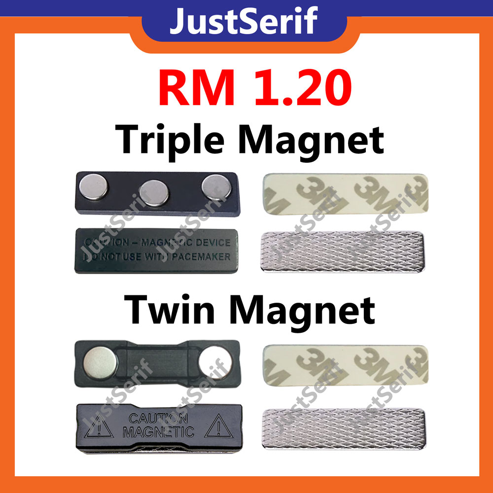 Magnet fastener for name tag 3M tape | Shopee Malaysia