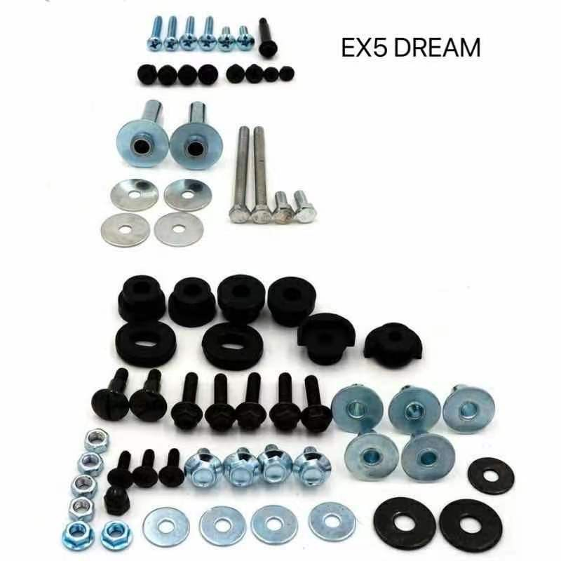 BODY COVER LEG SHIELD HANDLE BUSH SCREW FULL COMPLETE SET EX5 DREAM ...