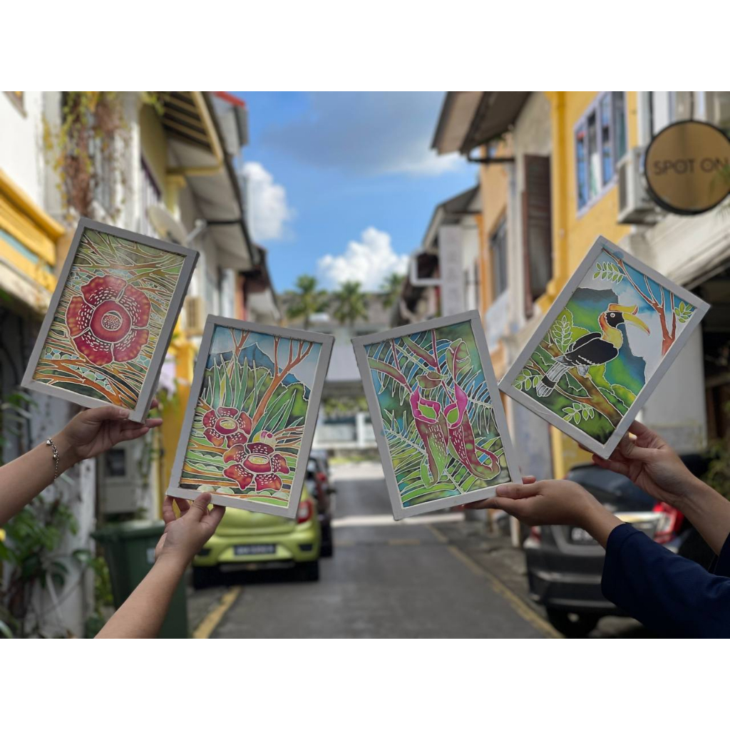 Silk Batik Painting Kit - Double Pitcher Plant (Sarawak Design ...
