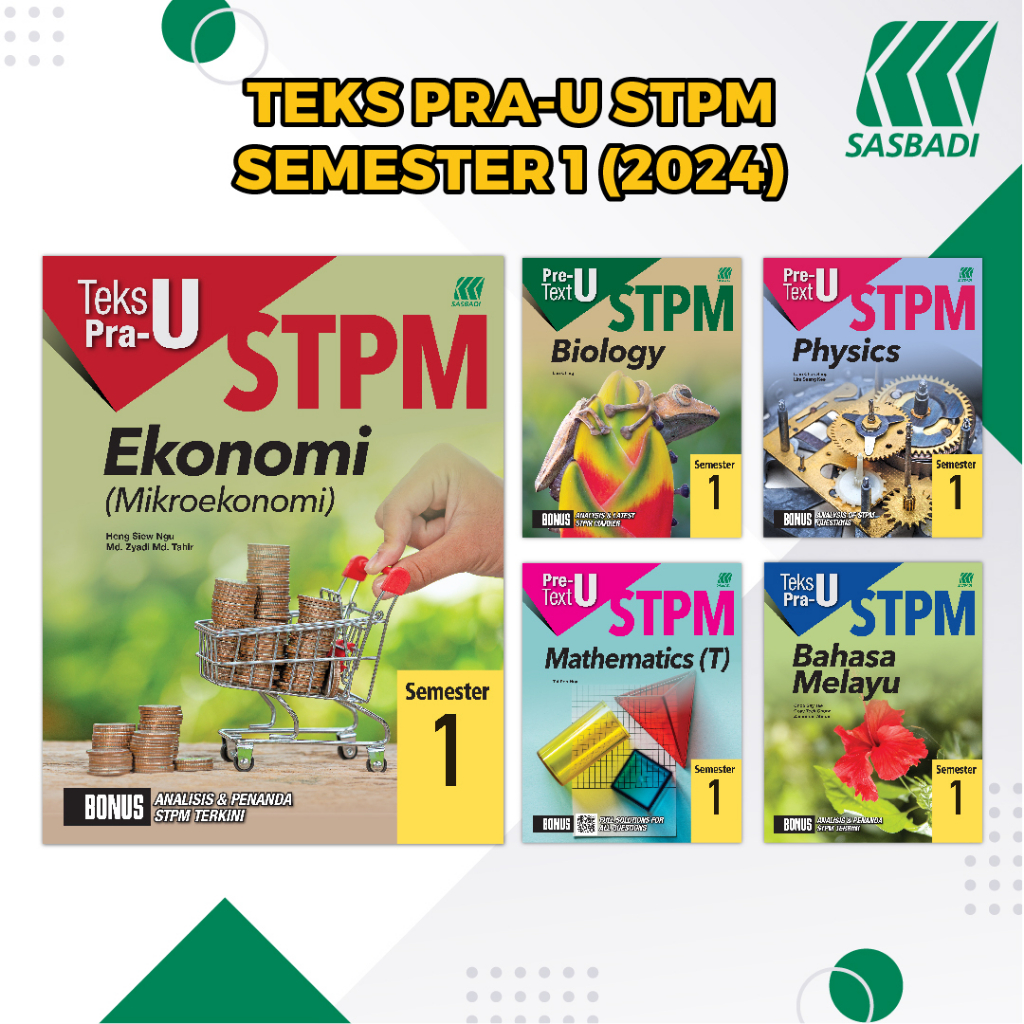 Teks Pra-U STPM Semester 1 (Edisi 2024) | Shopee Malaysia
