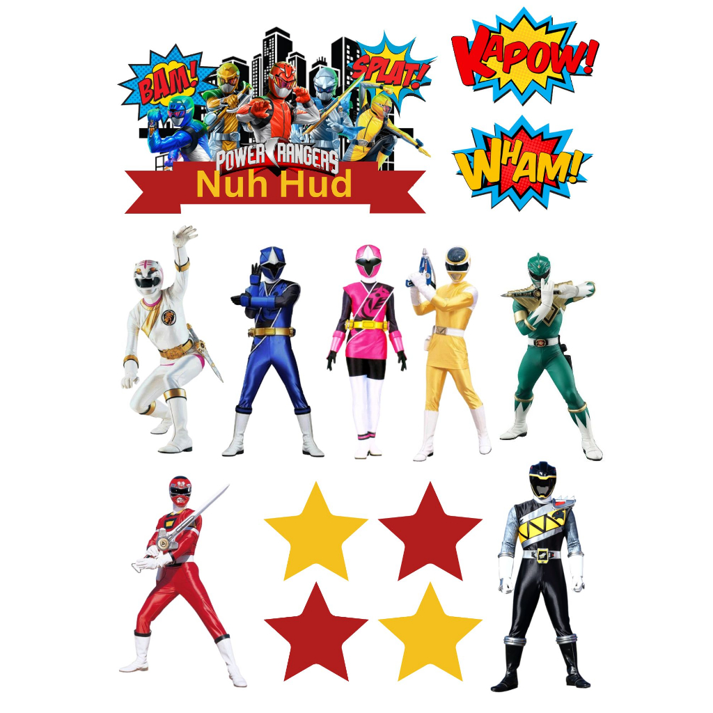 Power Rangers Custom Topper Birthday Cake | Shopee Malaysia