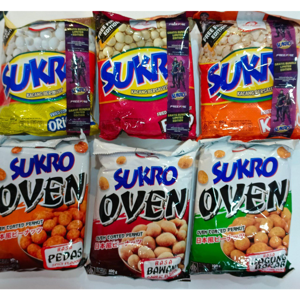 SUKRO KACANG BERSALUT DAN OVEN 100G VARIAN RASA | Shopee Malaysia