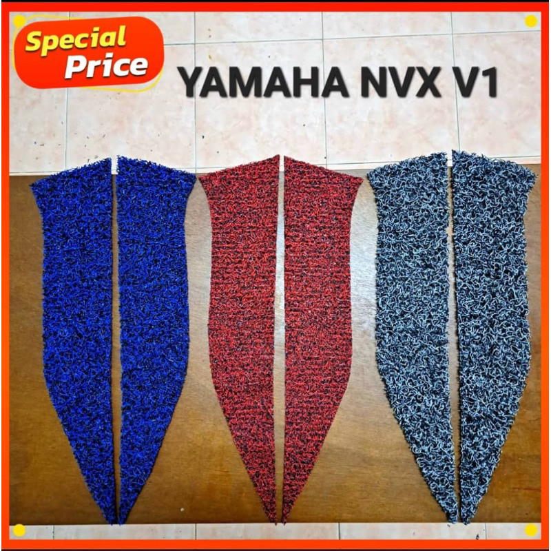 YAMAHA NVX V1 CARPET@KARPET PEMIJAK KAKI (4 Pilihan Warna Kelabu/Merah ...