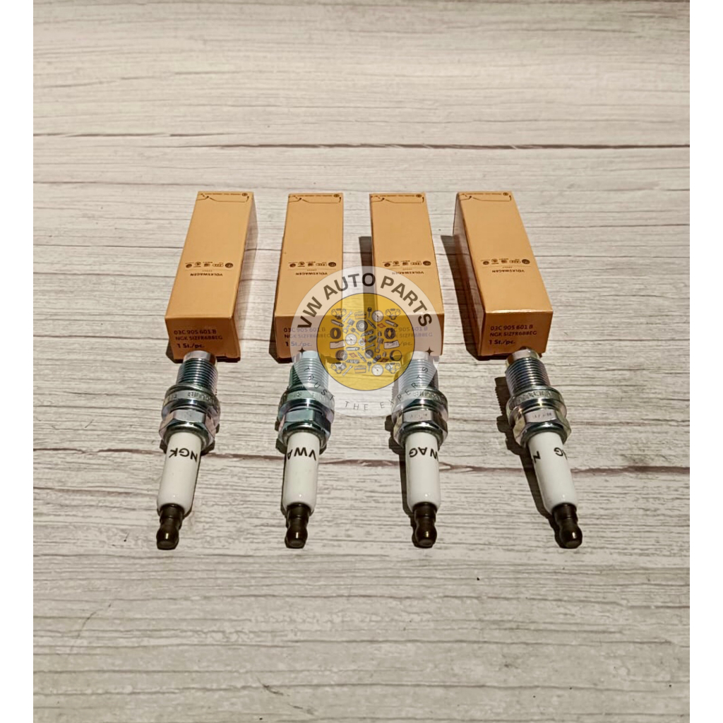 ( 100% ORIGINAL ) 03C905601B SPARK PLUG 1 SET 4 PCS VW 1.4 GOLF MK6 ...