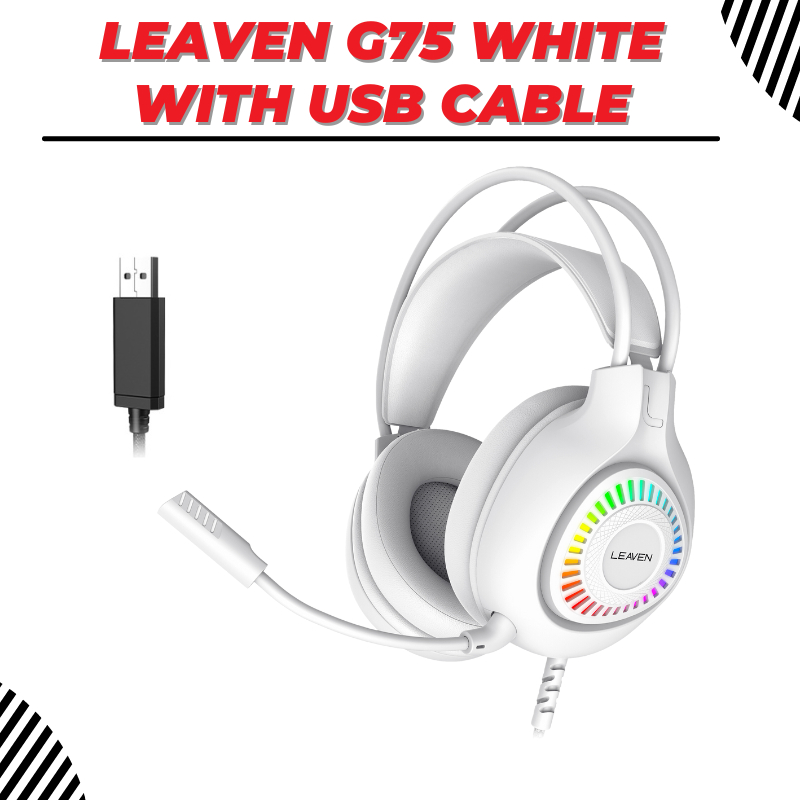 Leaven G75 7.1 Surround Sounds Gaming Headset With Noise Microphone ...