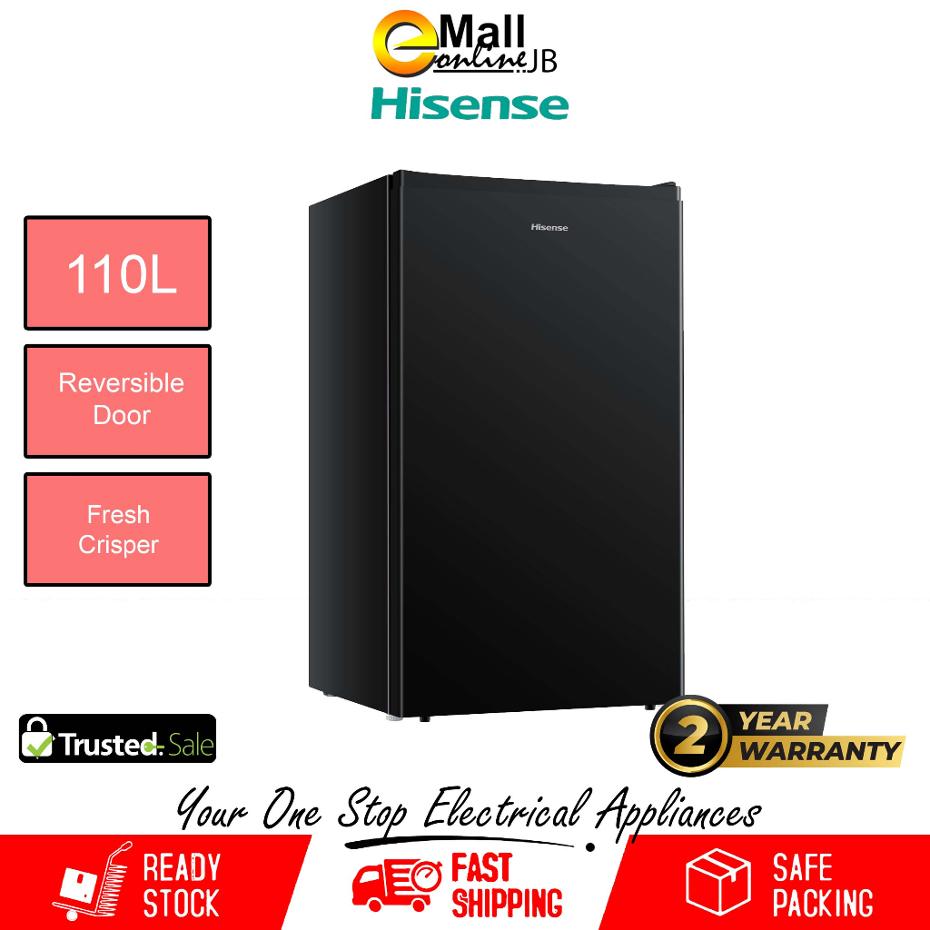 Hisense Single Door Refrigerator (110L) RR120D4ABN1 | Fridge | Peti ...