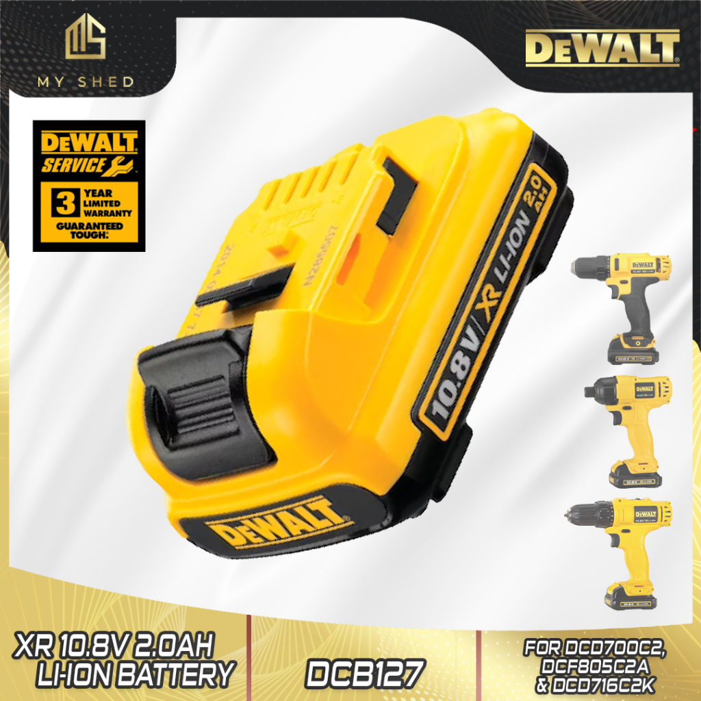 DCB127 DEWALT XR 10.8V 2.0AH LITHIUM ION BATTERY ( FOR DCD700C2 ...