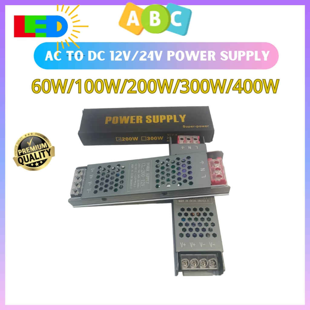 AC to DC Power Supply Ultra Thin Transfomer Full Copper LED Driver ...