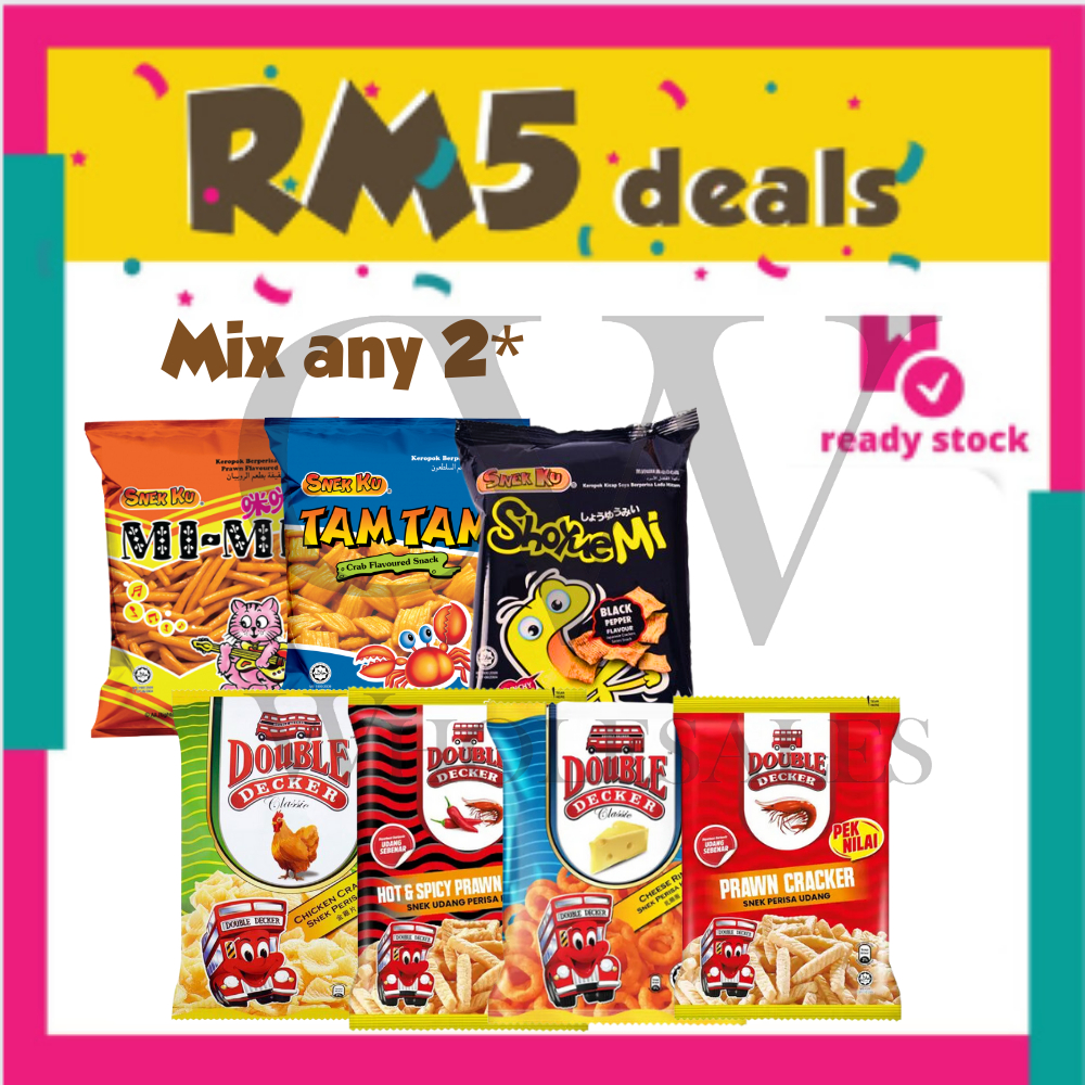 RM5 Snek Ku TamTam MiMi ShoyuMi Black Pepper Cheese Ring Double Decker ...