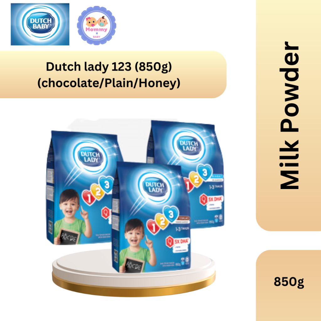 Dutch lady 123 (850g) (chocolate/Plain/Honey) | Shopee Malaysia