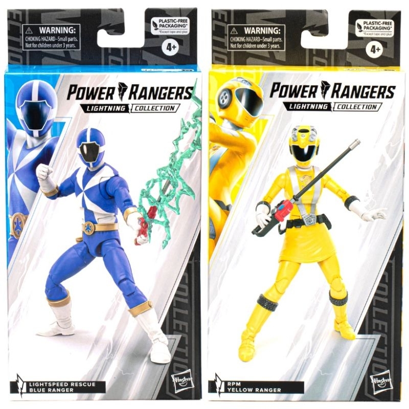 Power Rangers Lightning Collection Turbo Red RPM Yellow Lightspeed ...