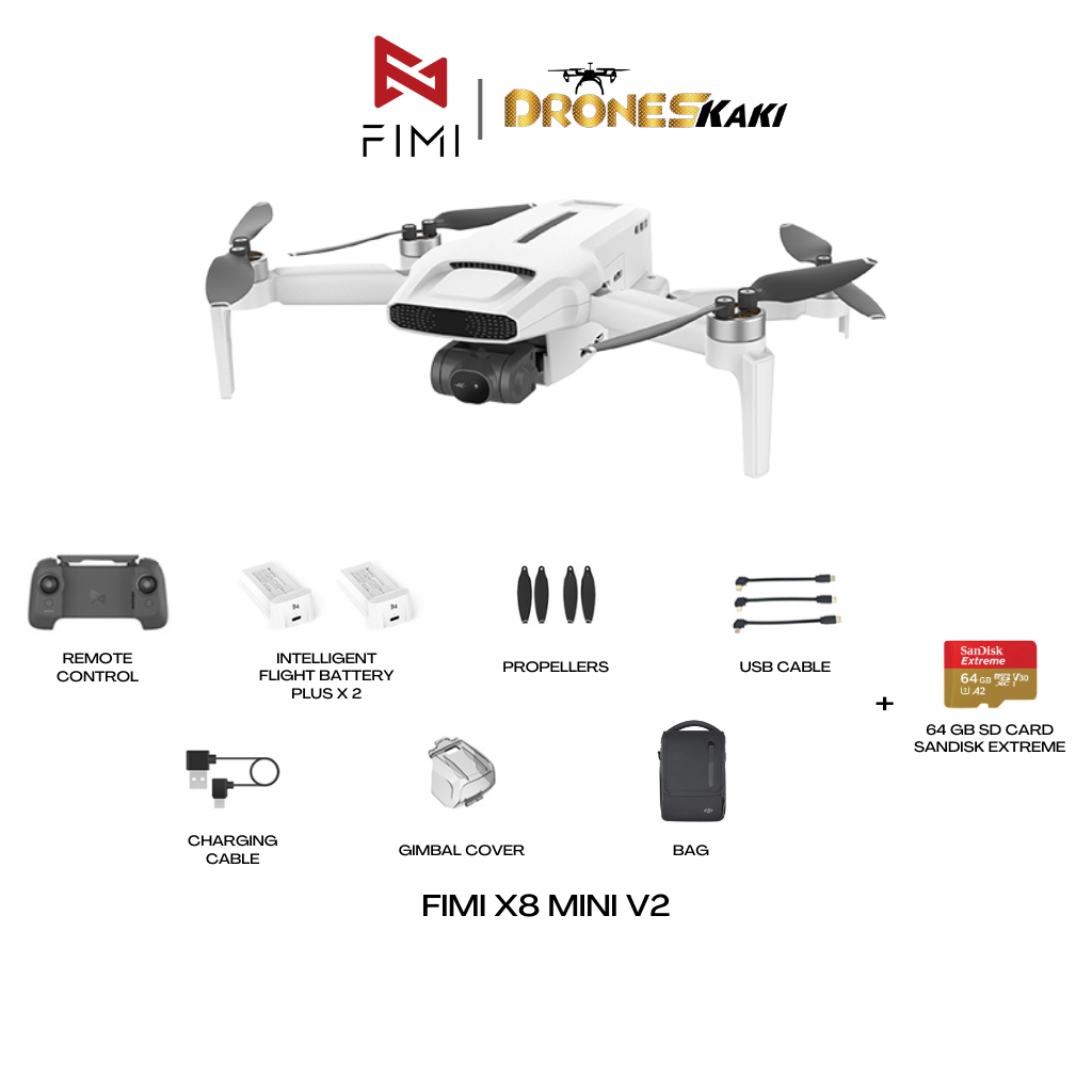 FIMI X8 MINI V2 - Feel Free To Fly (NEW MODEL) | Shopee Malaysia