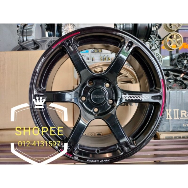 NEW SPORT RIM 17 INCH RAY TE37 RM1620 4PC ( KENA BELI 4KALI 1KALI 1BIJI ...