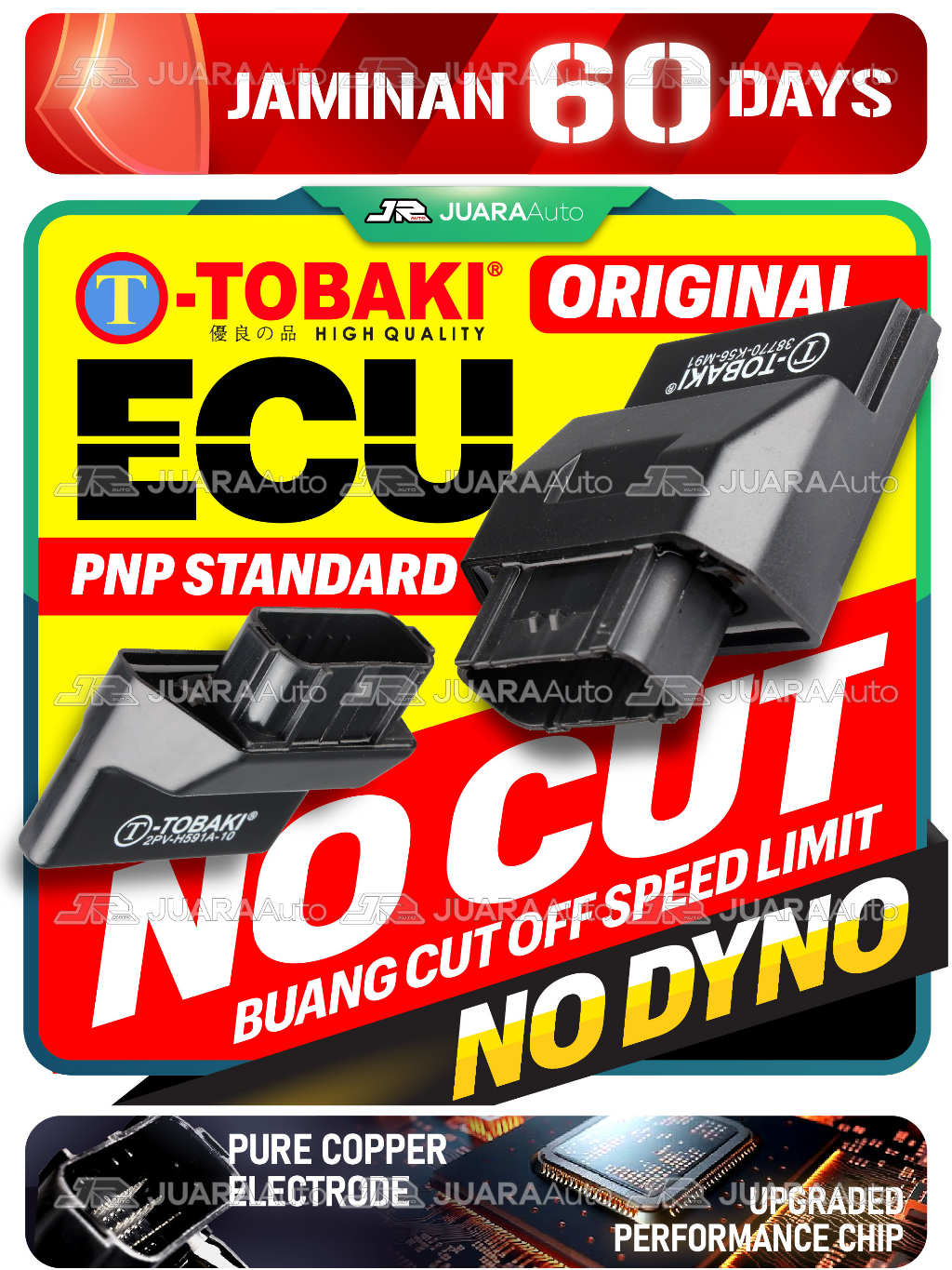 TOBAKI ECU No Cut Y15ZR RS150R PNP Standard | No Dyno Buang Cut Off Y15 ...