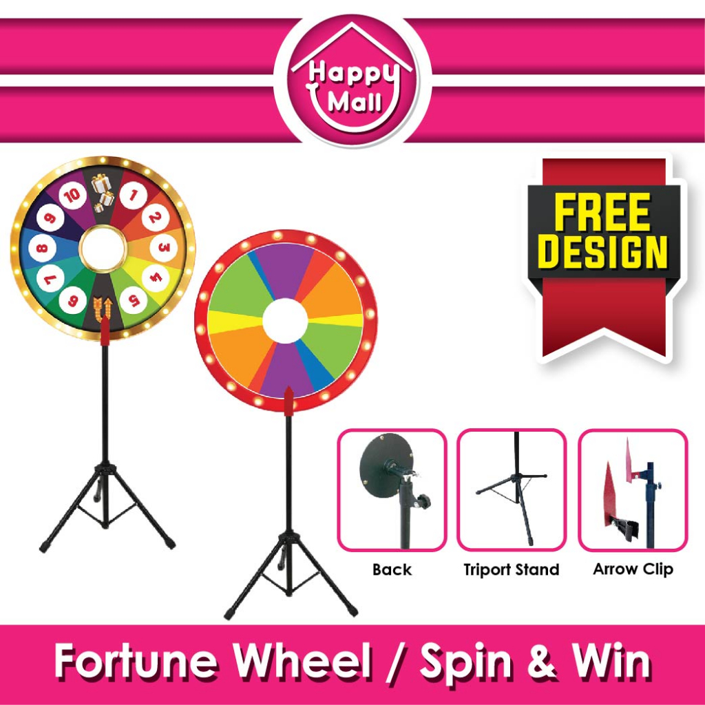 Fortune Wheel Stand | Spin Wheel | Lucky Draw Spin Wheel with Printing ...