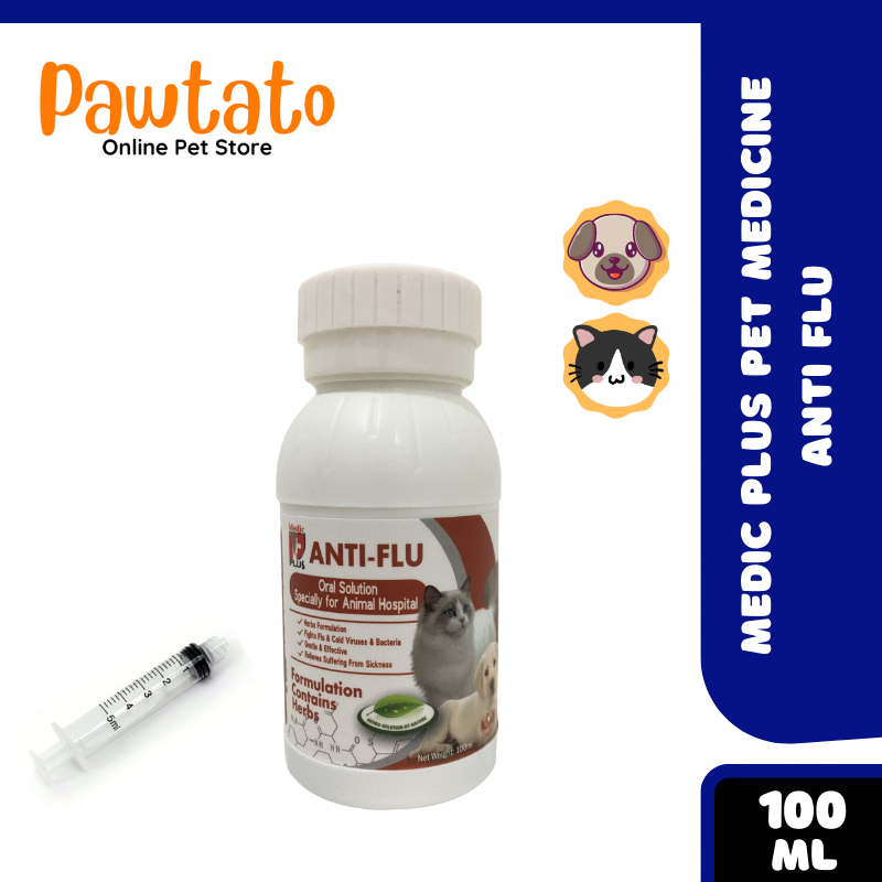 Medic Plus Anti Flu for Cat and Dog 100ml Ubat Selsema Kucing Anjing ...