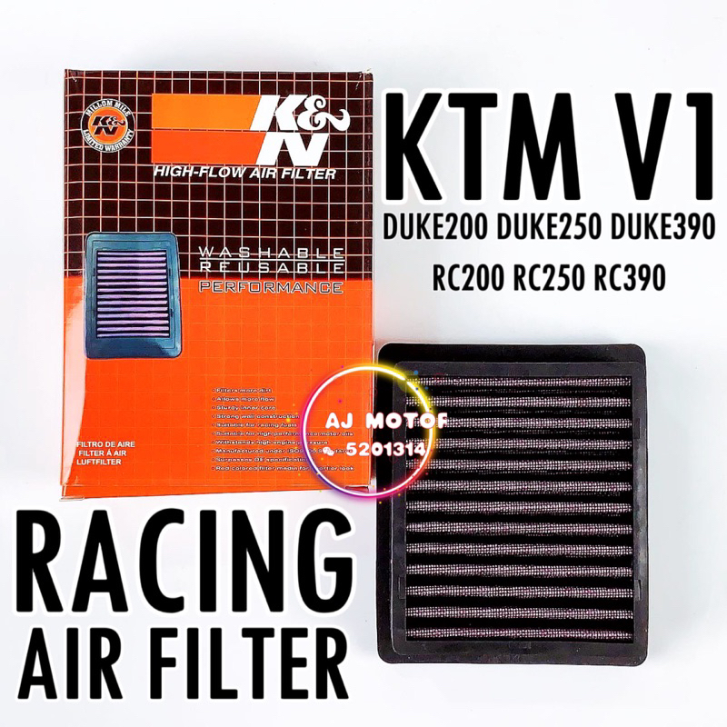 [ RACING AIR FILTER ] KTM DUKE200 DUKE250 DUKE390 RC200 RC250 RC390 ...