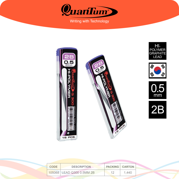 Quantum Q300 Mechanical Pencil Lead (0.5mm) | Shopee Malaysia