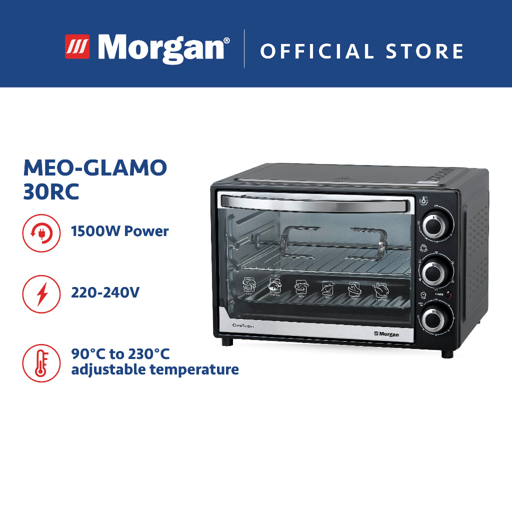 Morgan Electric Oven Rotisserie + Convection Function (30L) MEO-GLAMO ...