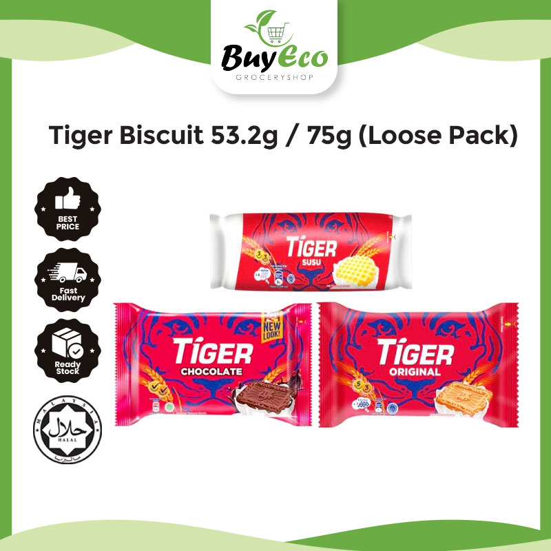 Tiger Biscuit 53.2g / 75g (Loose Pack) | Shopee Malaysia