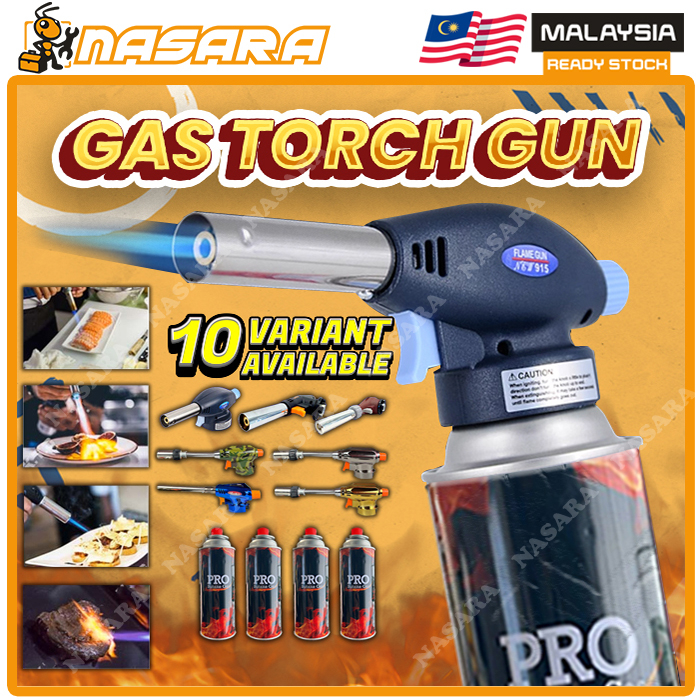 Nasara Portable Multipurpose Gas Torch Gun Butane Gas Gun Thrower ...
