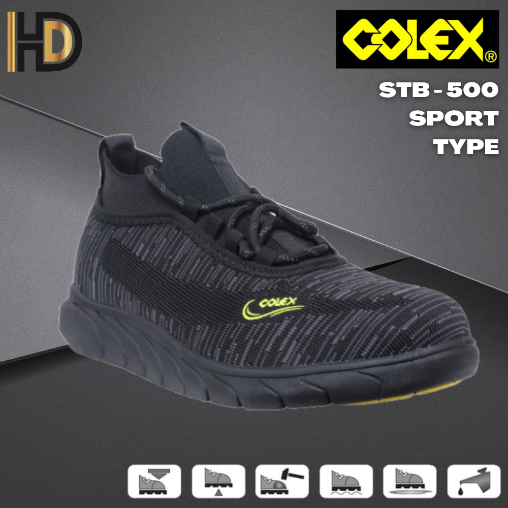 COLEX STB-500 Super Stylist Sport Type Safety Shoe With Steel Toe Cap ...