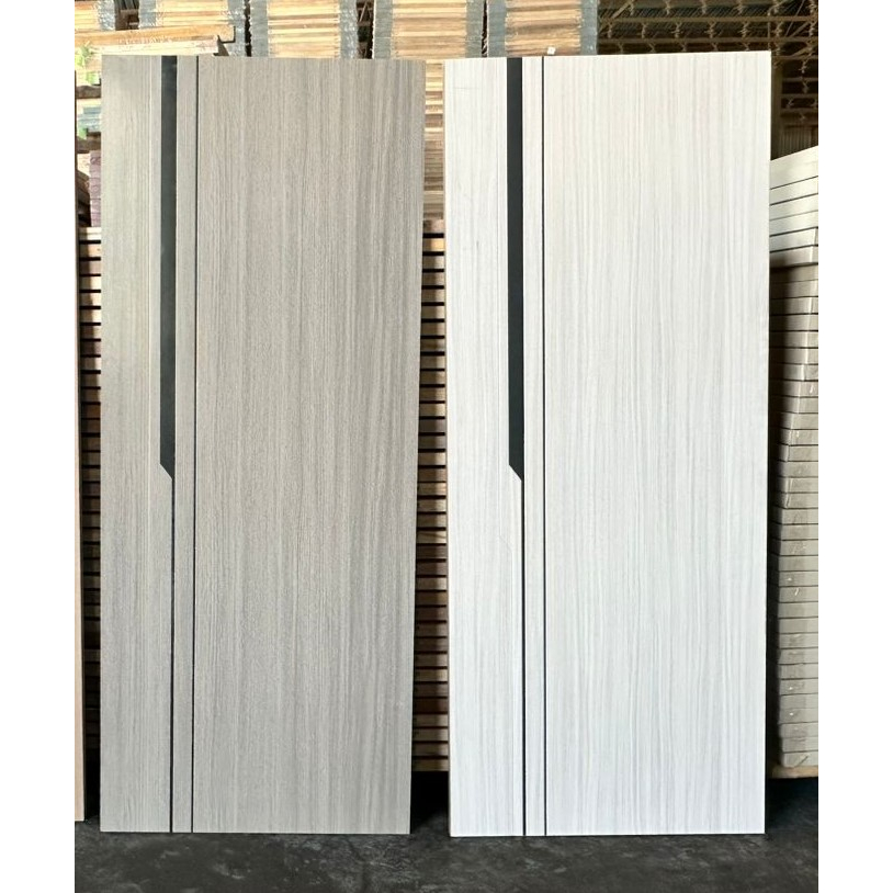 Pintu Kayu Melamine Door Semi-Solid Honeycomb Bedroom Door Modern Design Pintu Rumah Bilik ...