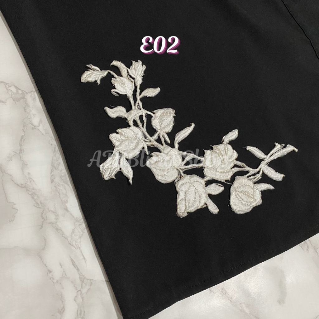 Bunga Sulam Tampal Embroidery Flower Patch Hotfix Iron On Aksesori ...