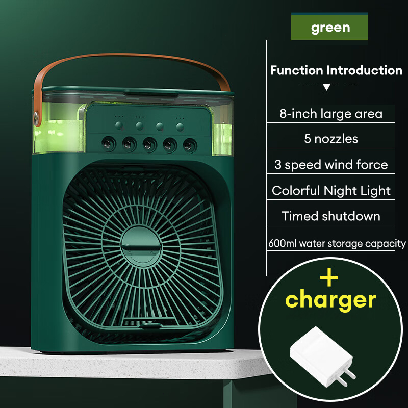 Air Cooling Fan 6 Inches Mist Fan USB Mini Aircond 3 In 1 Portable Fan ...