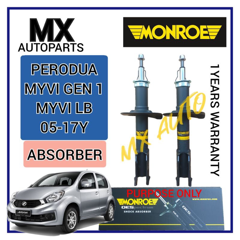 MONROE OESPECTRUM PERODUA MYVI GEN 1 MYVI LAGI BEST ICON 2005-2017 ...