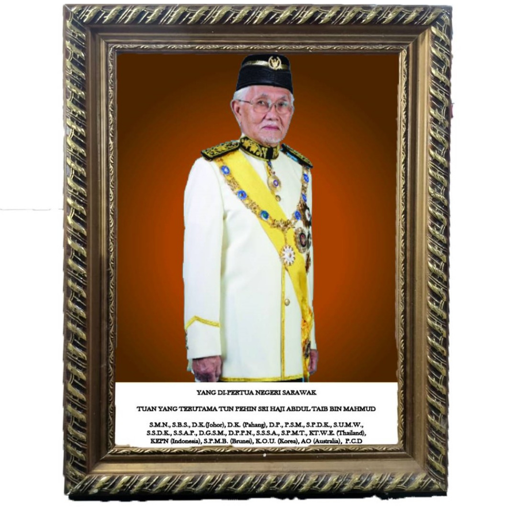 YANG DIPERTUA SARAWAK GOLDEN FRAME POTRAIT / CLEAR QUALITY PORTRAIT ...
