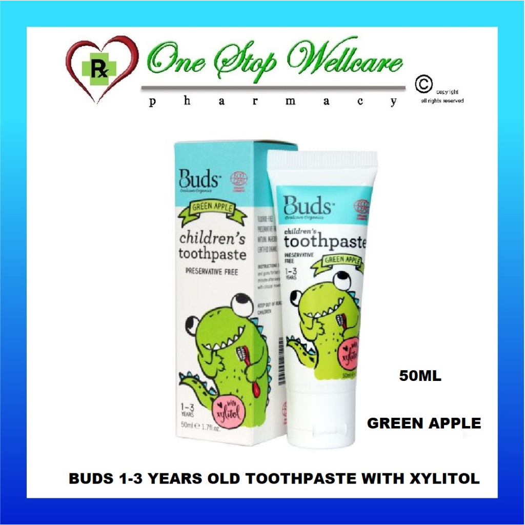 BUDS 1-3 YEARS OLD TOOTHPASTE WITH XYLITOL / BUDS 3-12 YEARS OLD ...