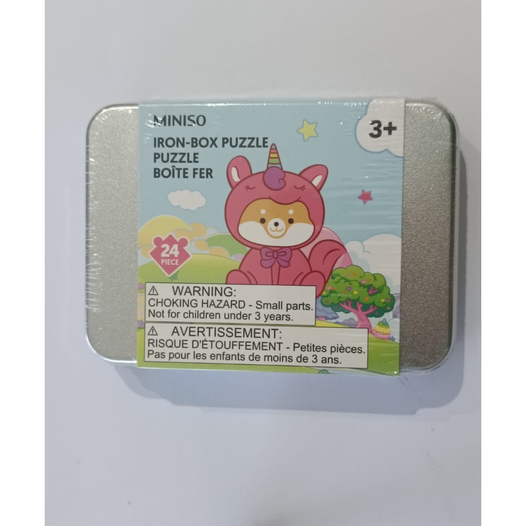 MINISO_Mini Family Unicorn Series Iron-box Puzzle 24 pcs | Shopee Malaysia