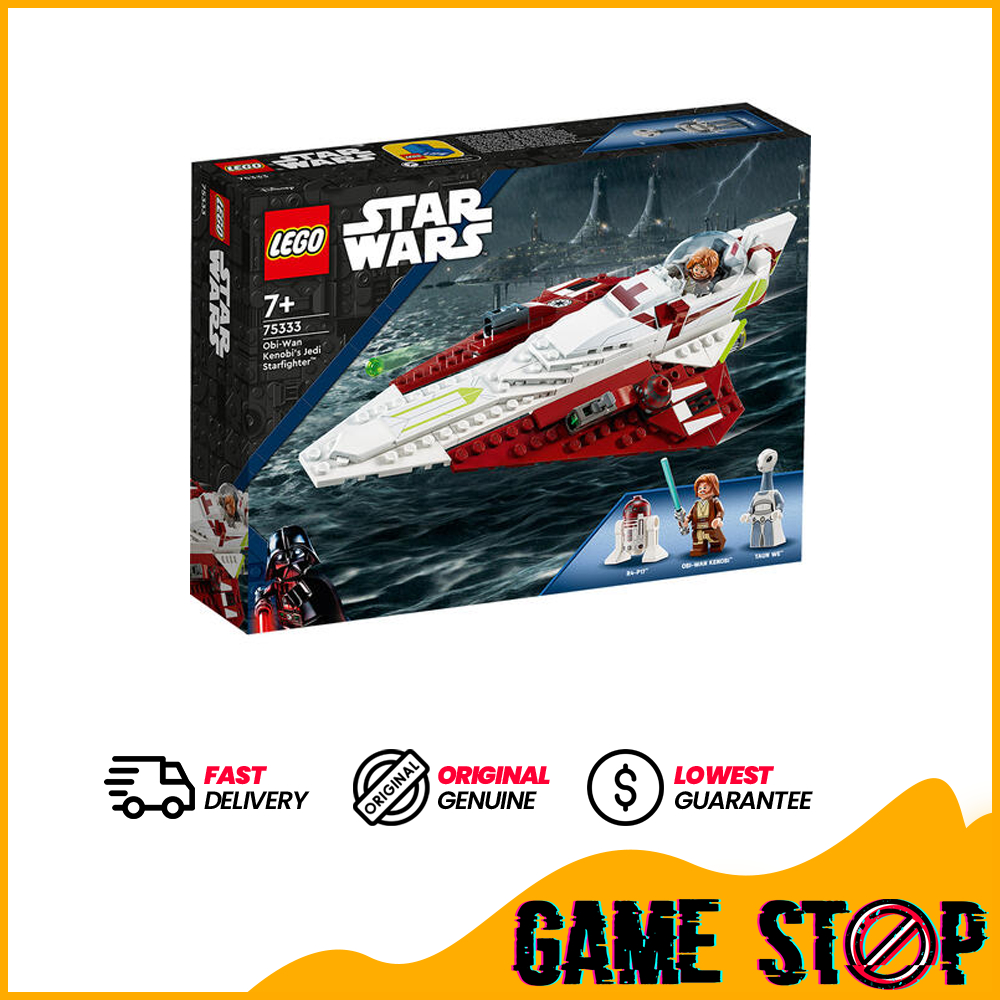 LEGO Star Wars OBI-Wan Kenobi's Jedi Starfighter 75333 Building Toy Set ...