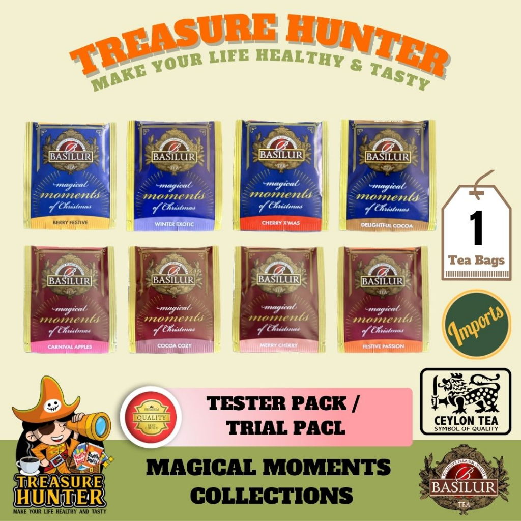Basilur Magical Moments Collection Ceylon Black and Green Tea Tester ...