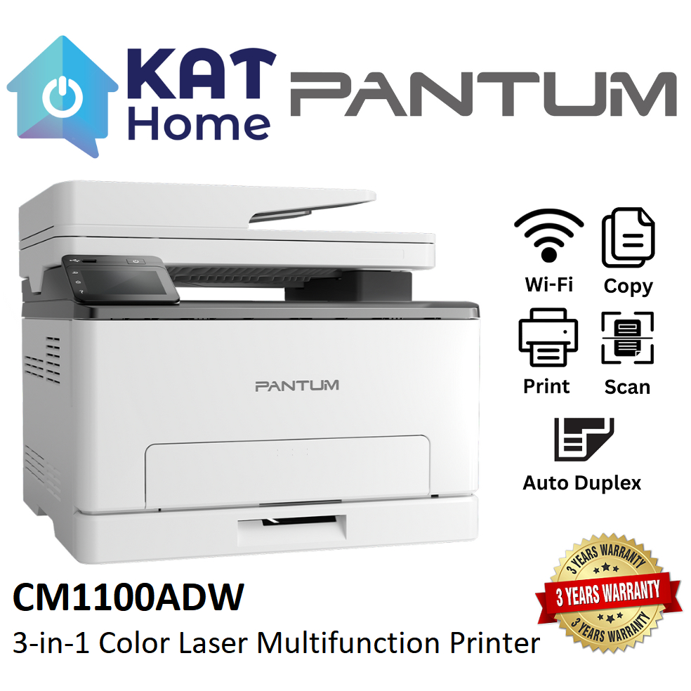 PANTUM CM1100ADW COLOR LASER MULTI-FUNCTION PRINTER (PRINT, COPY, SCAN ...