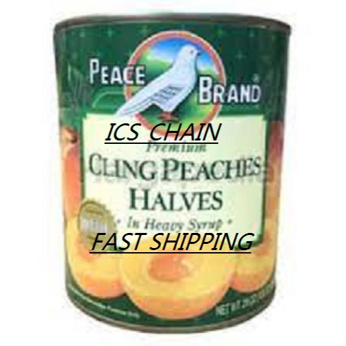 PEACE BRAND Quality Half Peaches in Syrup 825g 罐头桃子 Peach HALF | Shopee ...