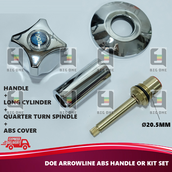 DOE ARROWLINE CHROMED ABS HANDLE REPAIR KIT FOR LEAKING SPINDLE DOE ...
