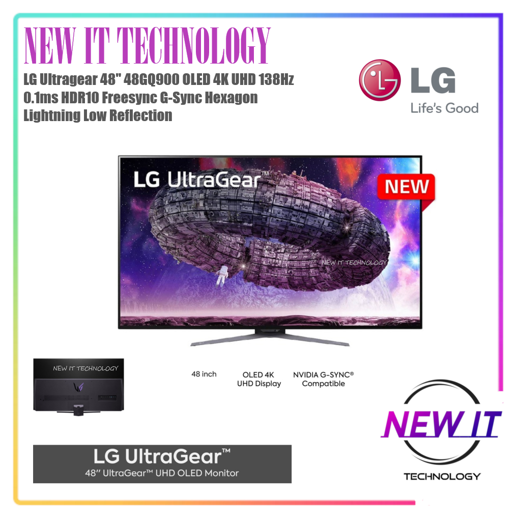 LG Ultragear 48" 48GQ900 OLED 4K UHD 138Hz 0.1ms HDR10 Freesync G-Sync ...
