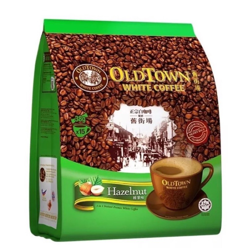 [Exp: 07 2024] OLDTOWN White Coffee 3 in 1 Hazelnut Flavor 570G (38g x15’s) | Shopee Malaysia