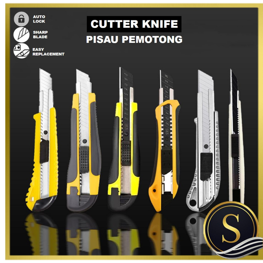 MultiPurpose Cutter Knife Extra Sharp Blade Cutter Classic Standard ...
