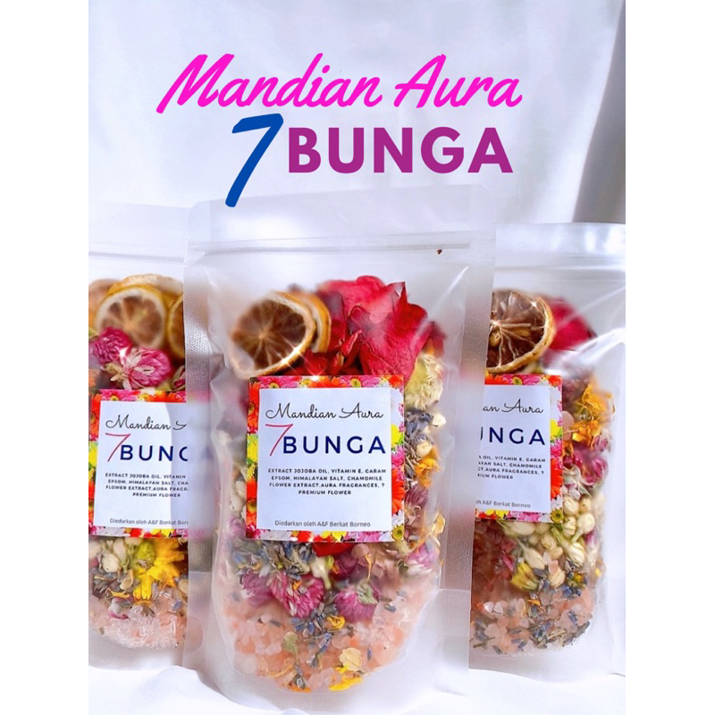 Mandi Bunga 7 Aura/Penutup Pantang/Penaik Seri/Postive Aura | Shopee ...