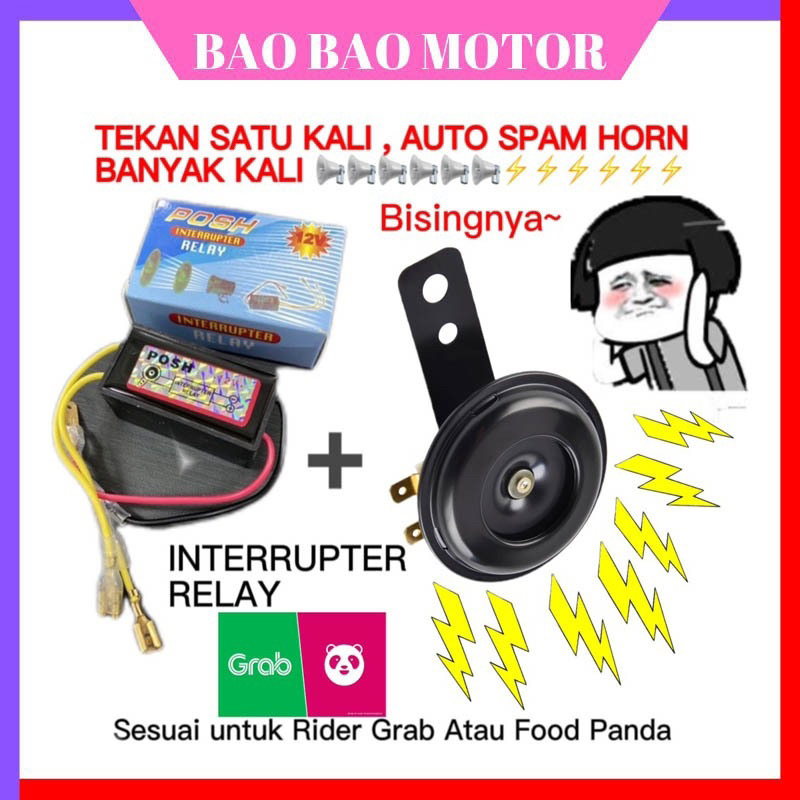 AUTO SPAM TEKAN POSH HORN RELAY SPECIAL INTERRUPTER RELAY HORN MOTOR ...